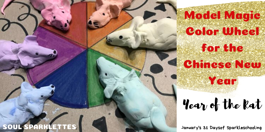 Model Magic Color Wheel for Chinese New Year - Soul Sparklettes Art