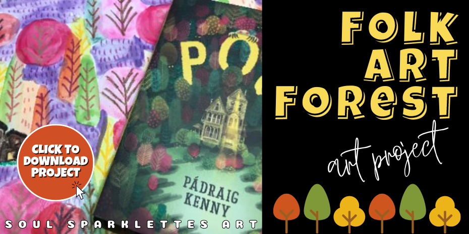 Folk Art Forest | Fall Art Project - Soul Sparklettes Art