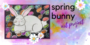 Easy Spring Bunny Art Project - Soul Sparklettes Art