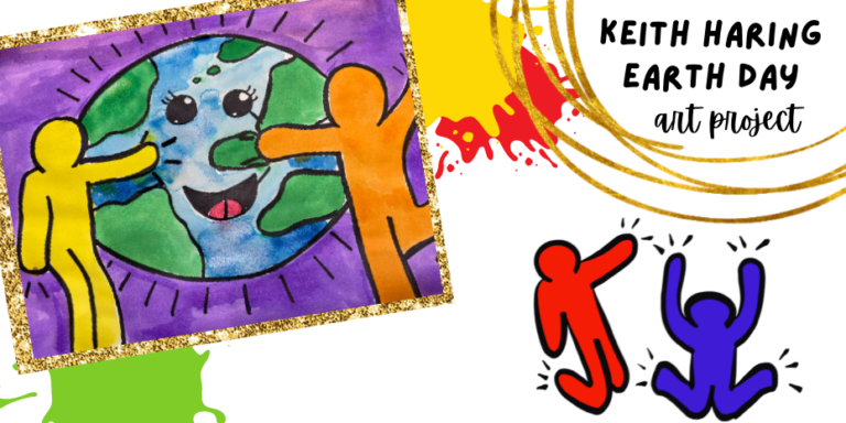 Keith Haring Earth Day Art Project - Soul Sparklettes Art