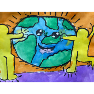 Keith Haring Earth Day Art Project - Soul Sparklettes Art