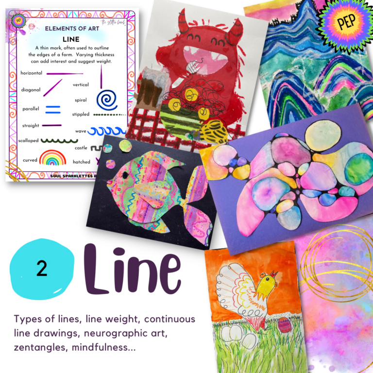 How to Teach Line | Elements & Principles of Art Series