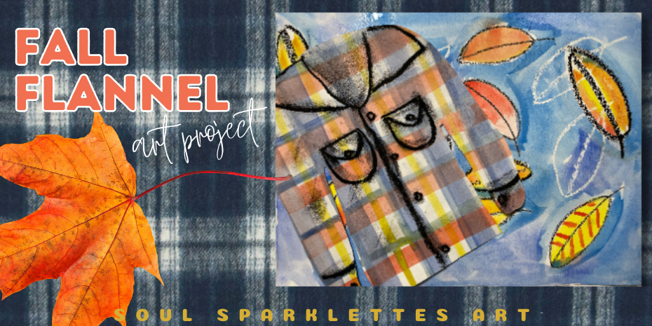Fall Flannel | Autumn Watercolor Art Project - Soul Sparklettes Art