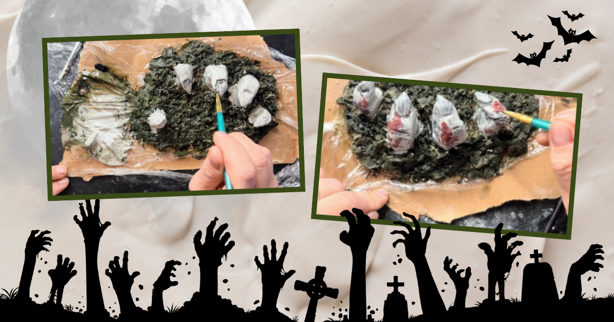 Zombie Art Project | Halloween Art Project for Kids - Soul Sparklettes Art