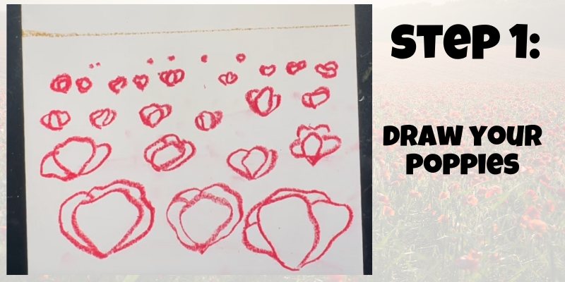 Field of Poppies | Poppy Art Project for Kids - Soul Sparklettes Art
